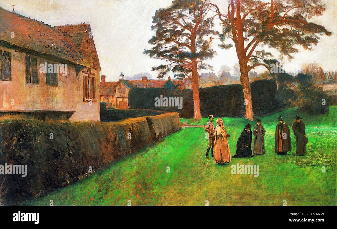 Sargent John Singer - a Game of Bowls Ightham Mote - British School ...