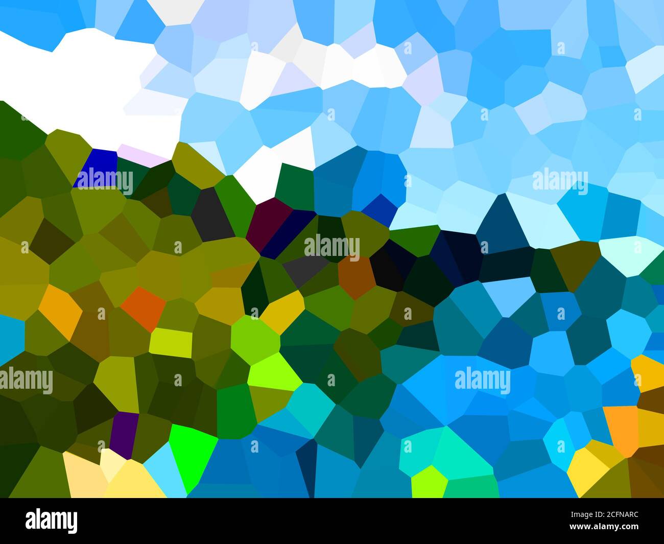 Illustration of Pixels pattern with various bright colors creates an ...