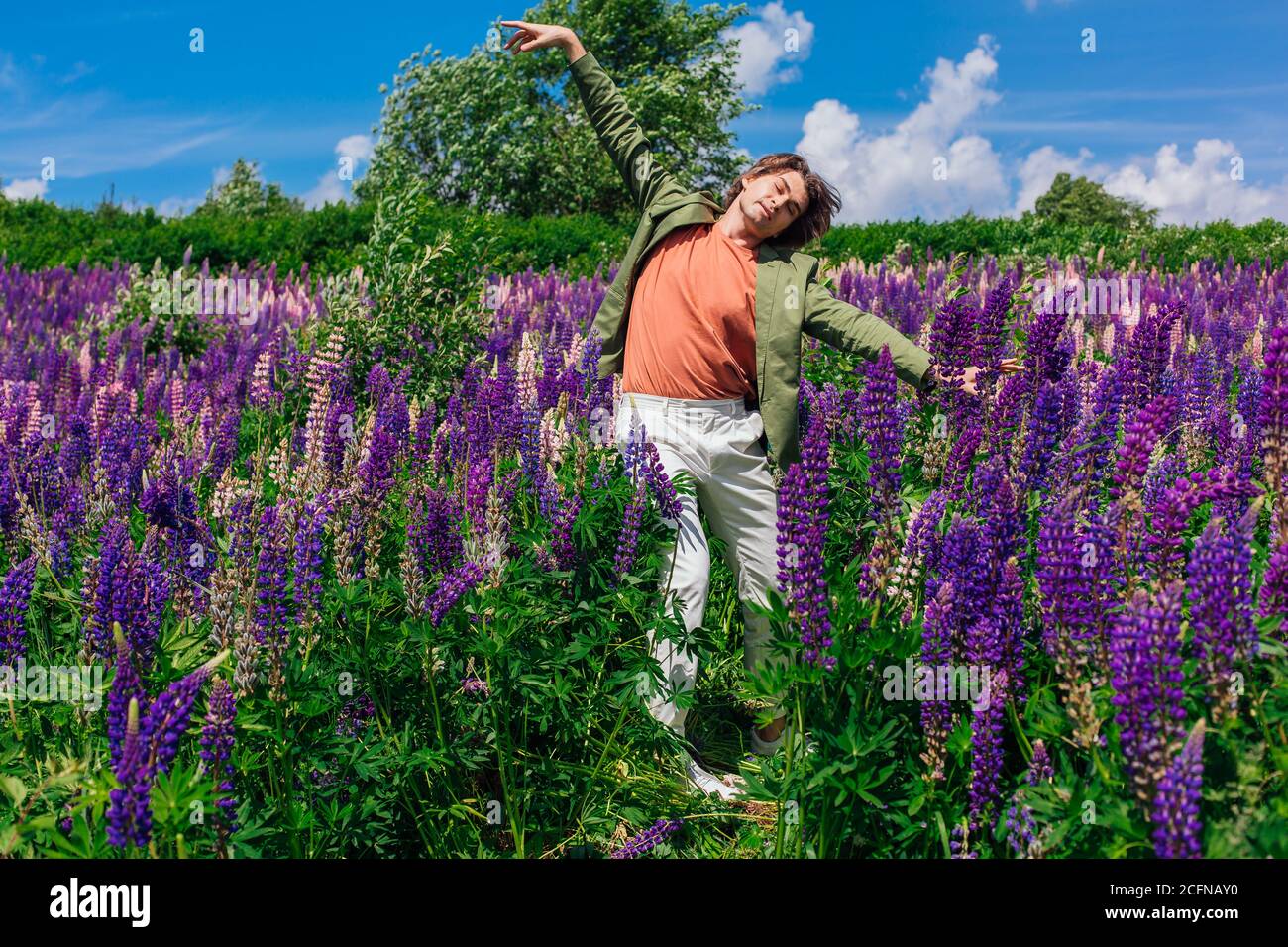 Tall handsome man dancing on hi-res stock photography and images - Alamy