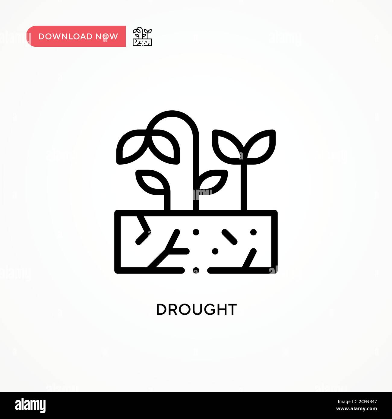 Drought vector icon. Modern, simple flat vector illustration for web ...
