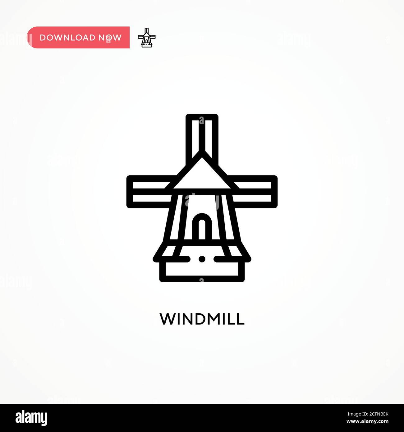 Sea offshore wind farm Stock Vector Images - Alamy