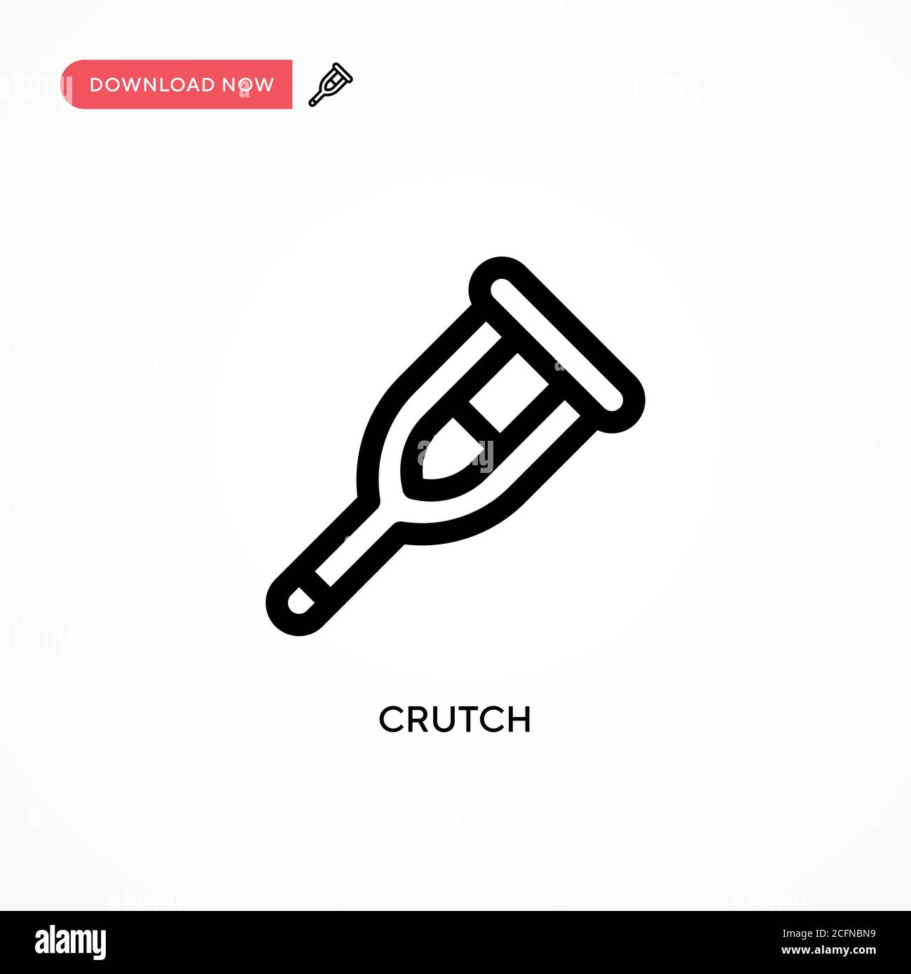 Crutch vector icon. Modern, simple flat vector illustration for web ...