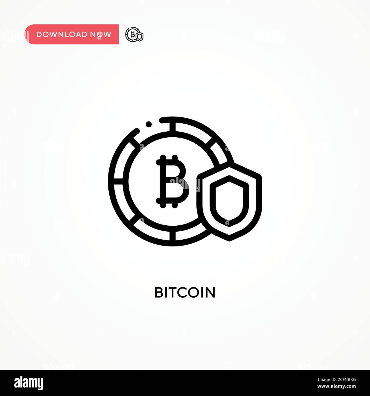 Bitcoin vector icon. Modern, simple flat vector illustration for web ...