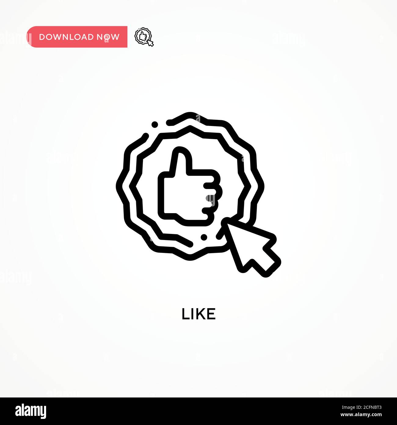 Like vector icon. Modern, simple flat vector illustration for web site ...