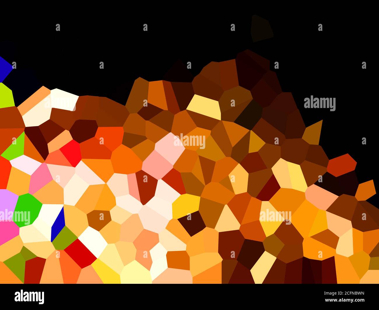 Illustration of Pixels pattern with various bright colors creates an ...