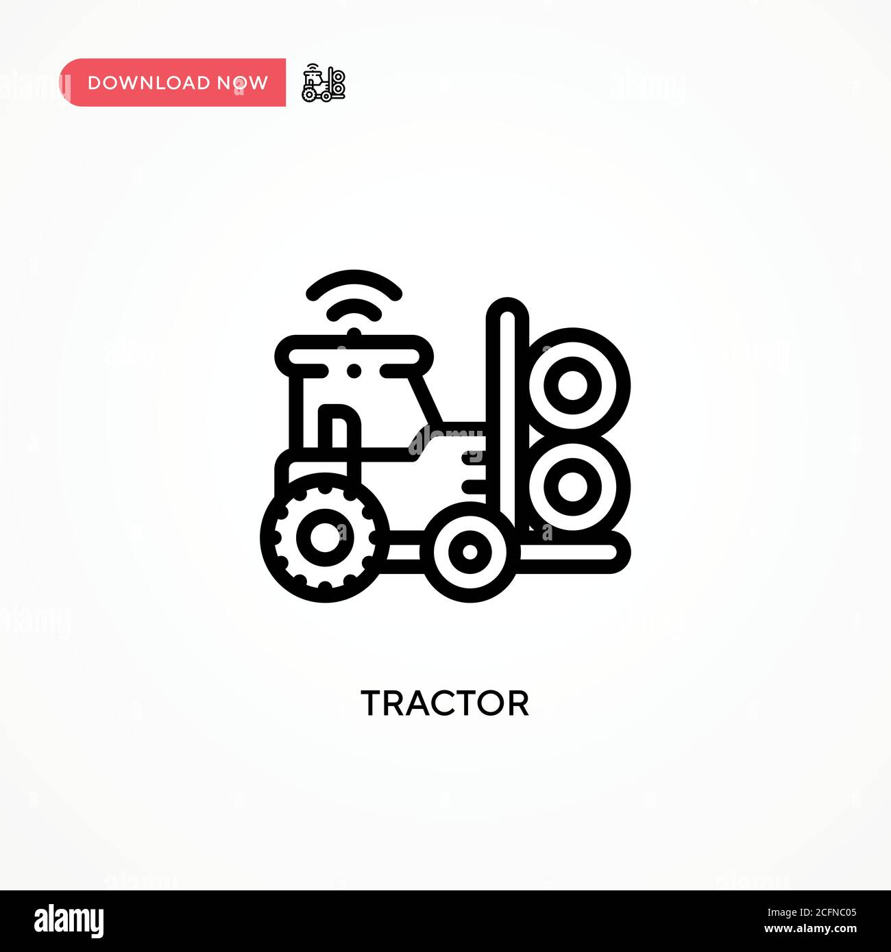 Tractor vector icon. Modern, simple flat vector illustration for web ...