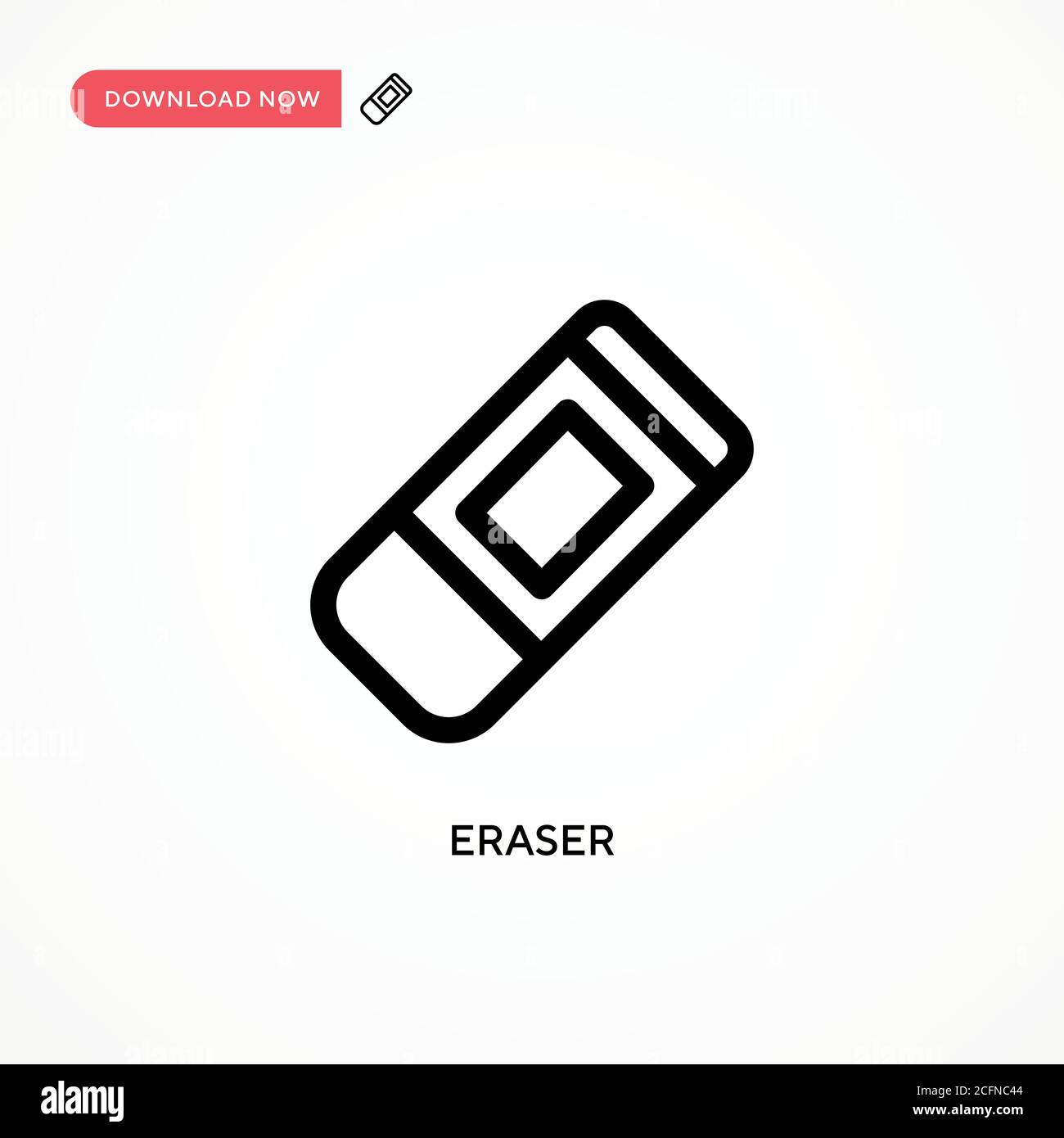 Eraser vector icon. Modern, simple flat vector illustration for web ...