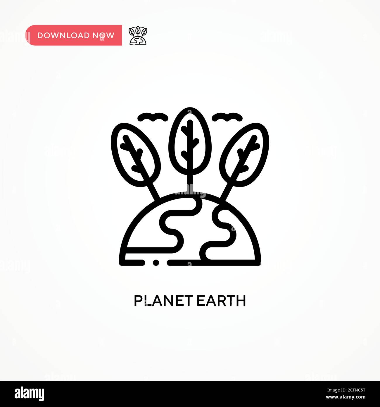 Planet earth vector icon. Modern, simple flat vector illustration for ...