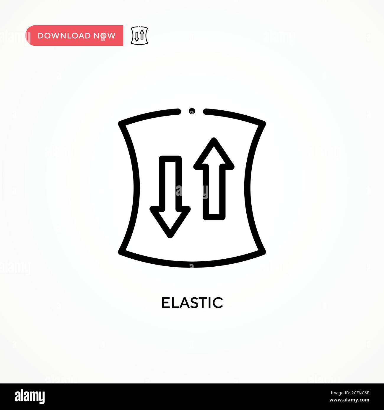 Elastic vector icon. Modern, simple flat vector illustration for web ...