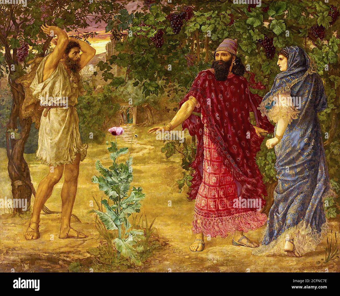 Rooke Thomas Matthews - Elijah Ahab and Jezebel - British School - 19th ...