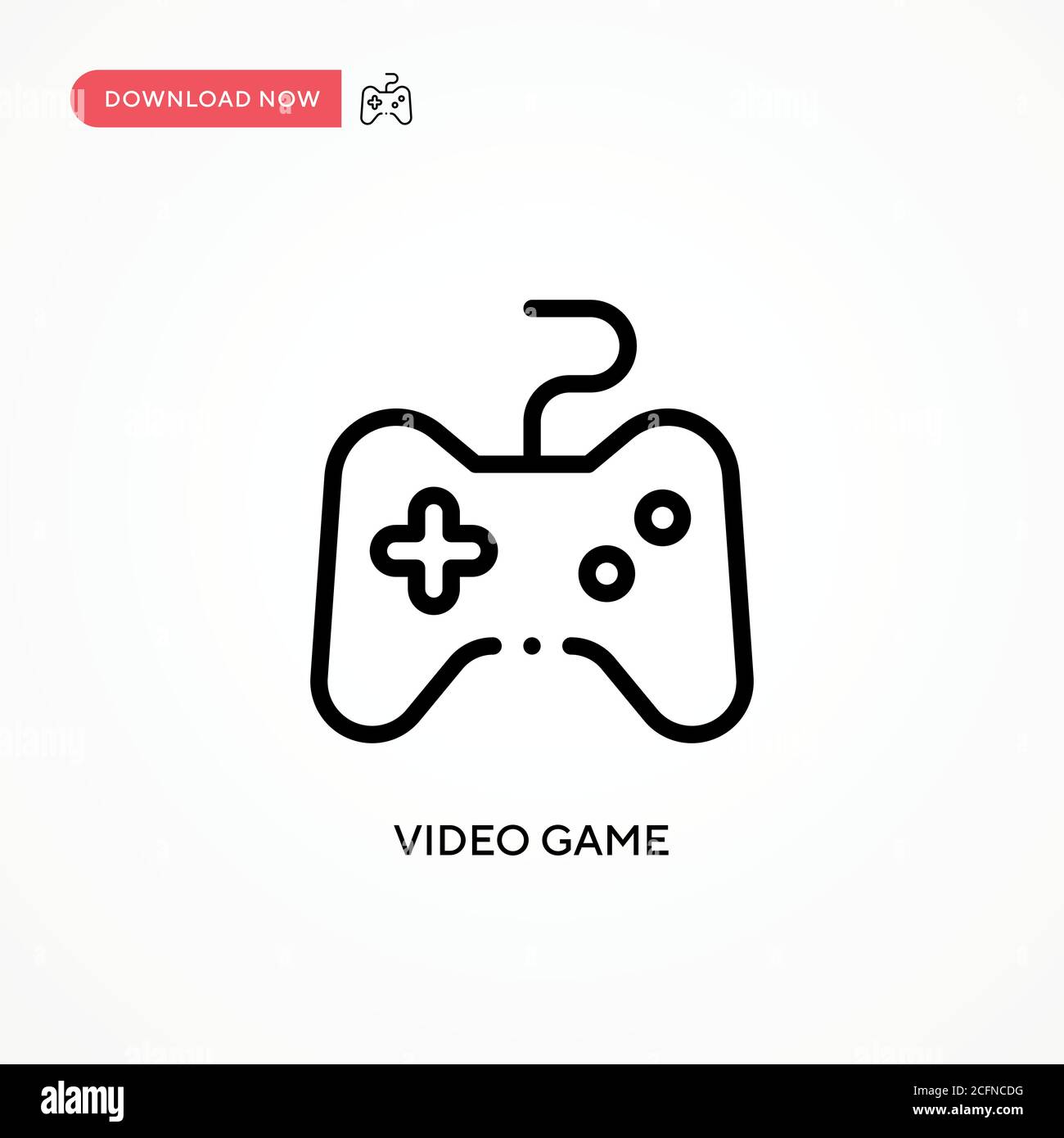 Video game vector icon. Modern, simple flat vector illustration for web ...