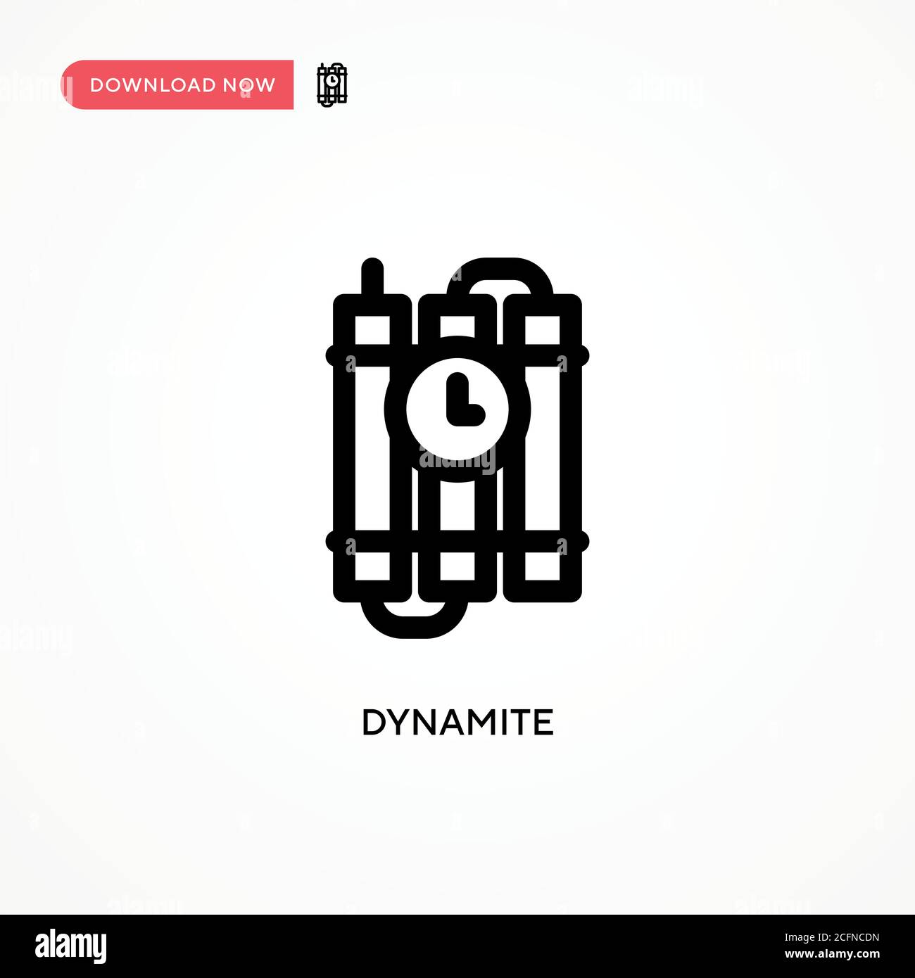 Dynamite vector icon. Modern, simple flat vector illustration for web ...