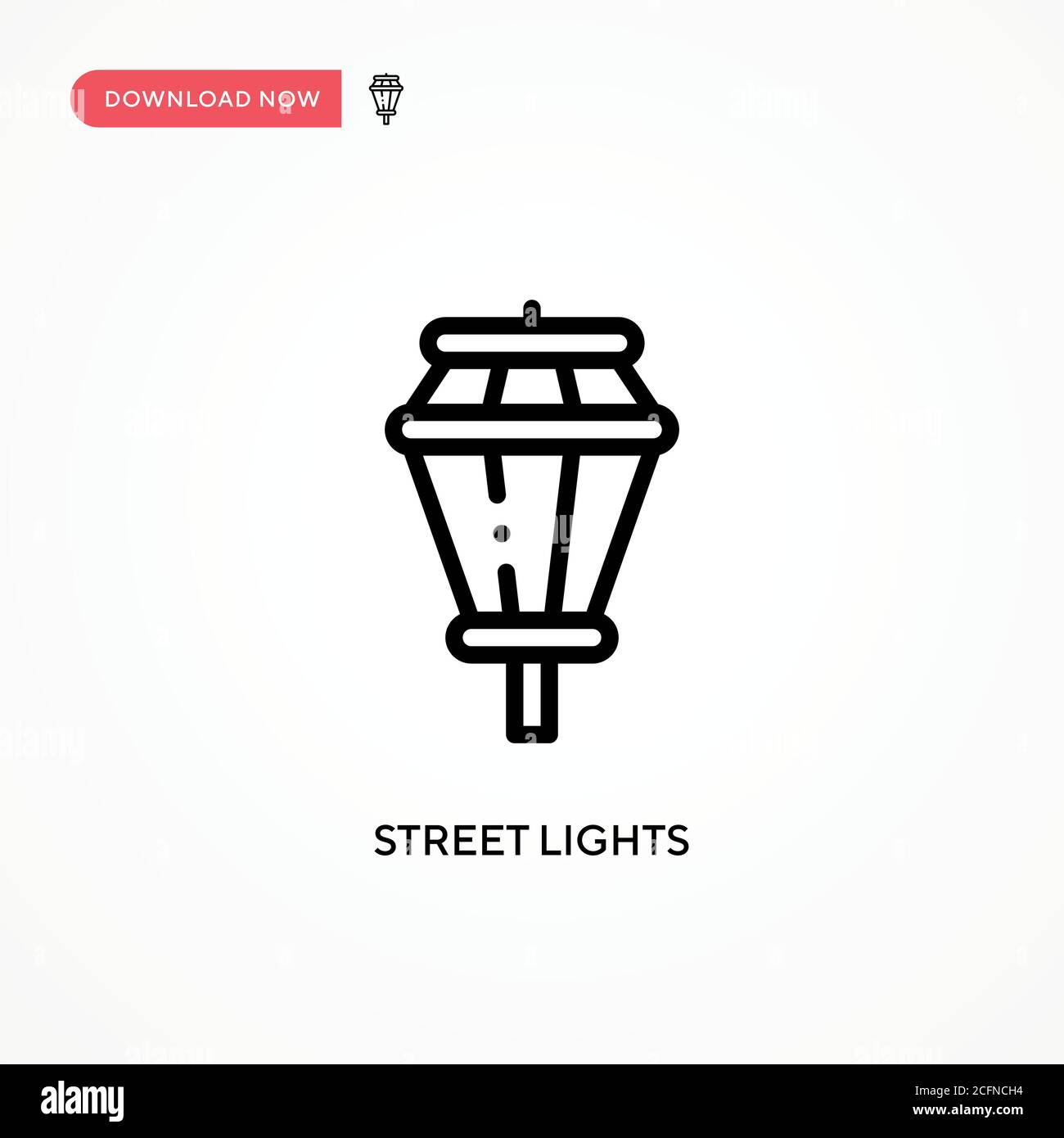 Street lights vector icon. Modern, simple flat vector illustration for ...