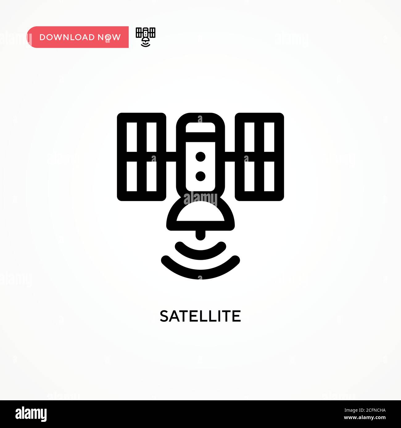 Satellite vector icon. Modern, simple flat vector illustration for web ...