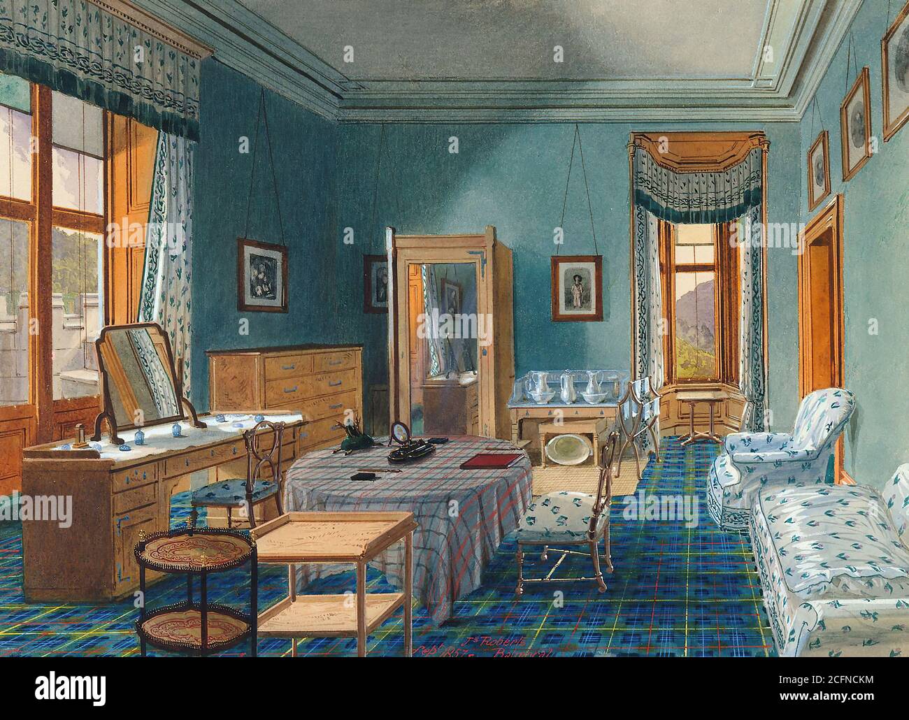 Roberts James - Balmoral - the Queen's Dressing Room - British School ...