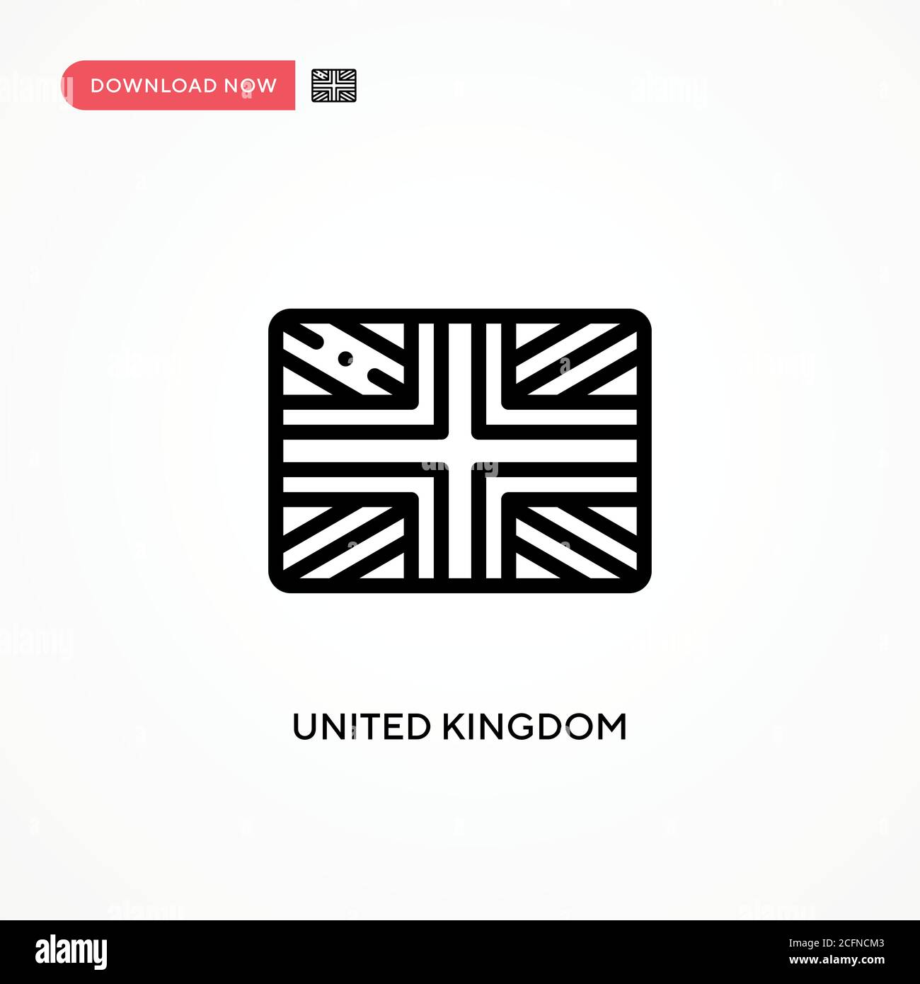 United kingdom vector icon. Modern, simple flat vector illustration for ...