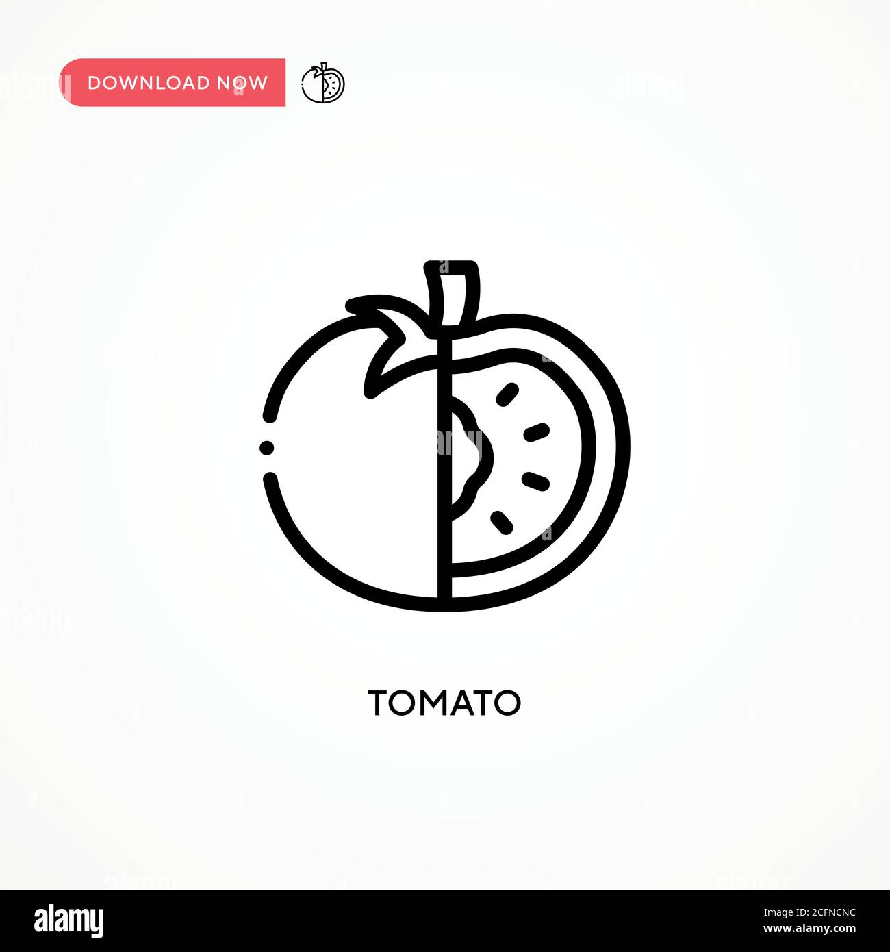 Tomato vector icon. Modern, simple flat vector illustration for web ...