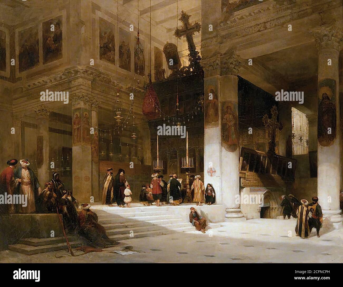 Victorian nativity painting hi-res stock photography and images - Alamy