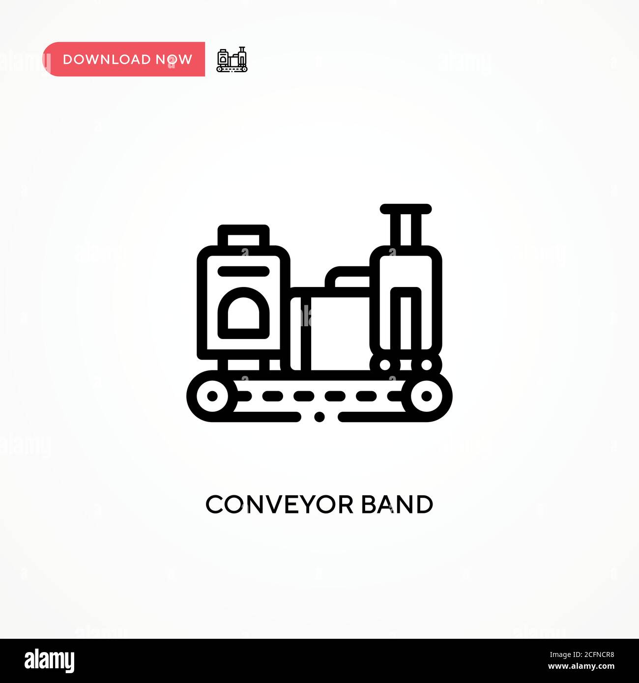 Conveyor band vector icon. Modern, simple flat vector illustration for ...