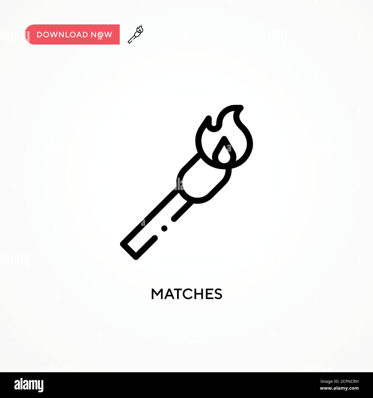 Matches vector icon. Modern, simple flat vector illustration for web ...