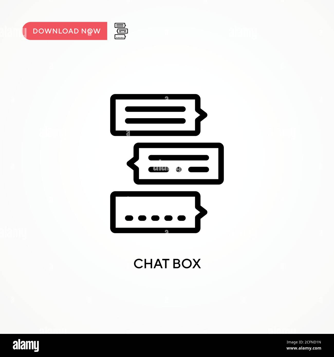 Chat box vector icon. Modern, simple flat vector illustration for web ...
