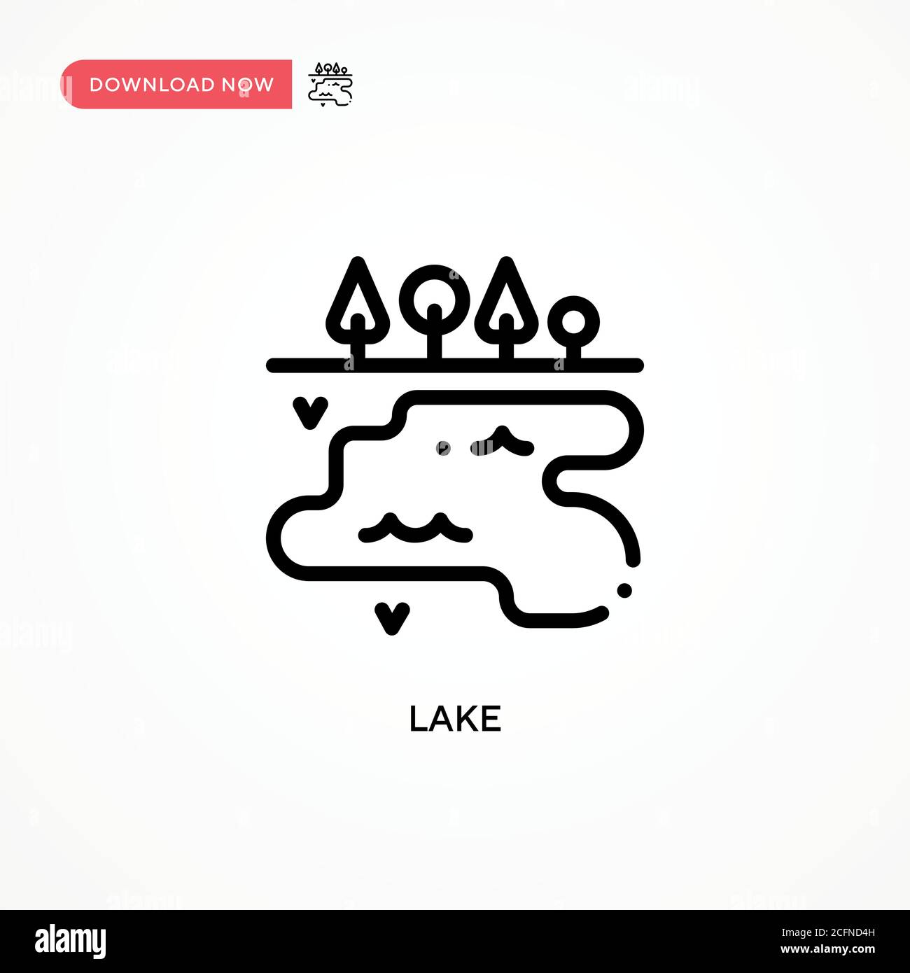 The scenic lakes Stock Vector Images - Alamy