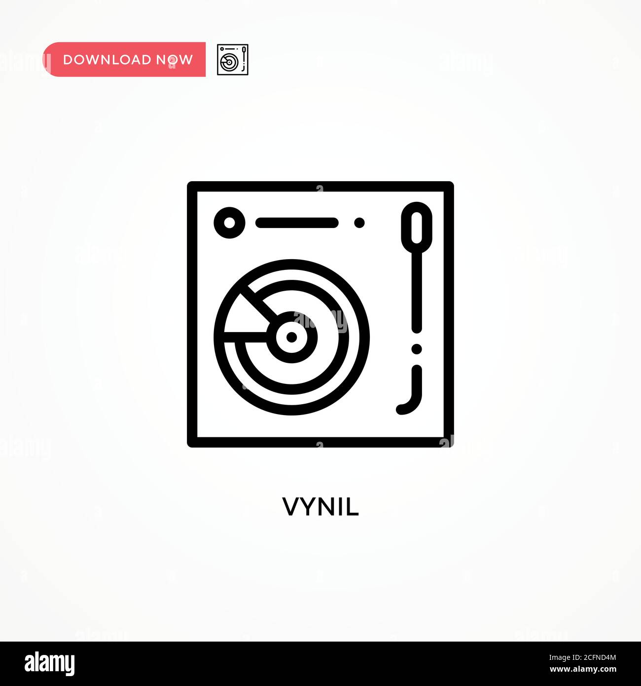 Vynil vector icon. Modern, simple flat vector illustration for web site ...