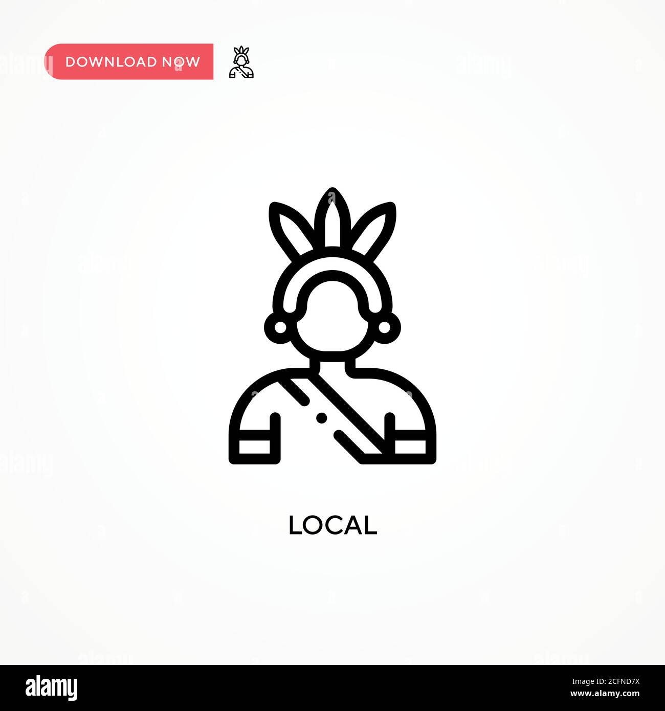 Local vector icon. Modern, simple flat vector illustration for web site ...