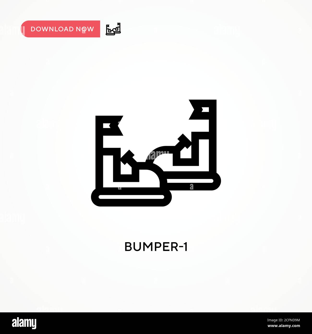 Bumper-1 vector icon. Modern, simple flat vector illustration for web ...