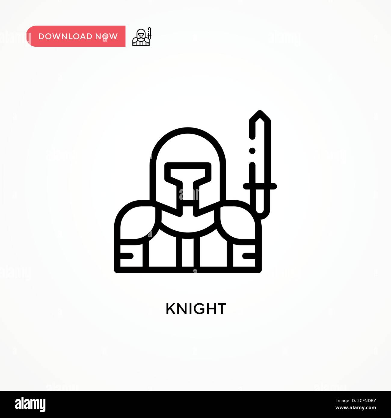 Knight vector icon. Modern, simple flat vector illustration for web ...