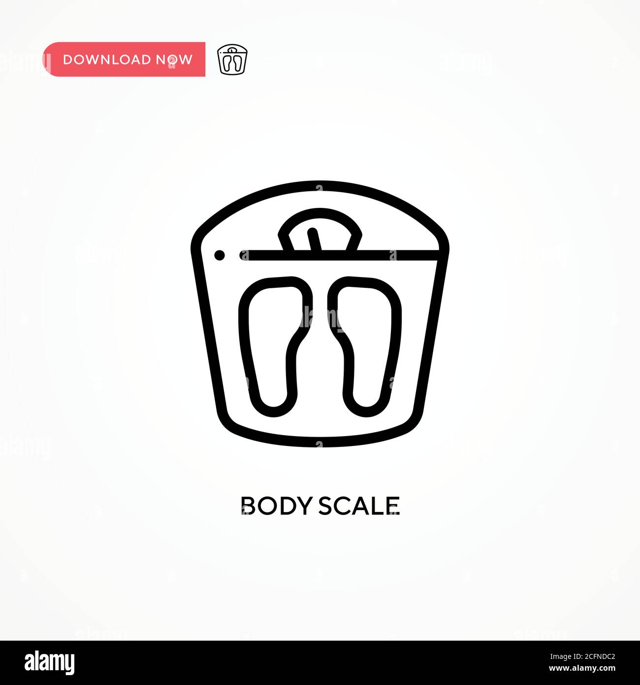 Body scale vector icon. Modern, simple flat vector illustration for web ...