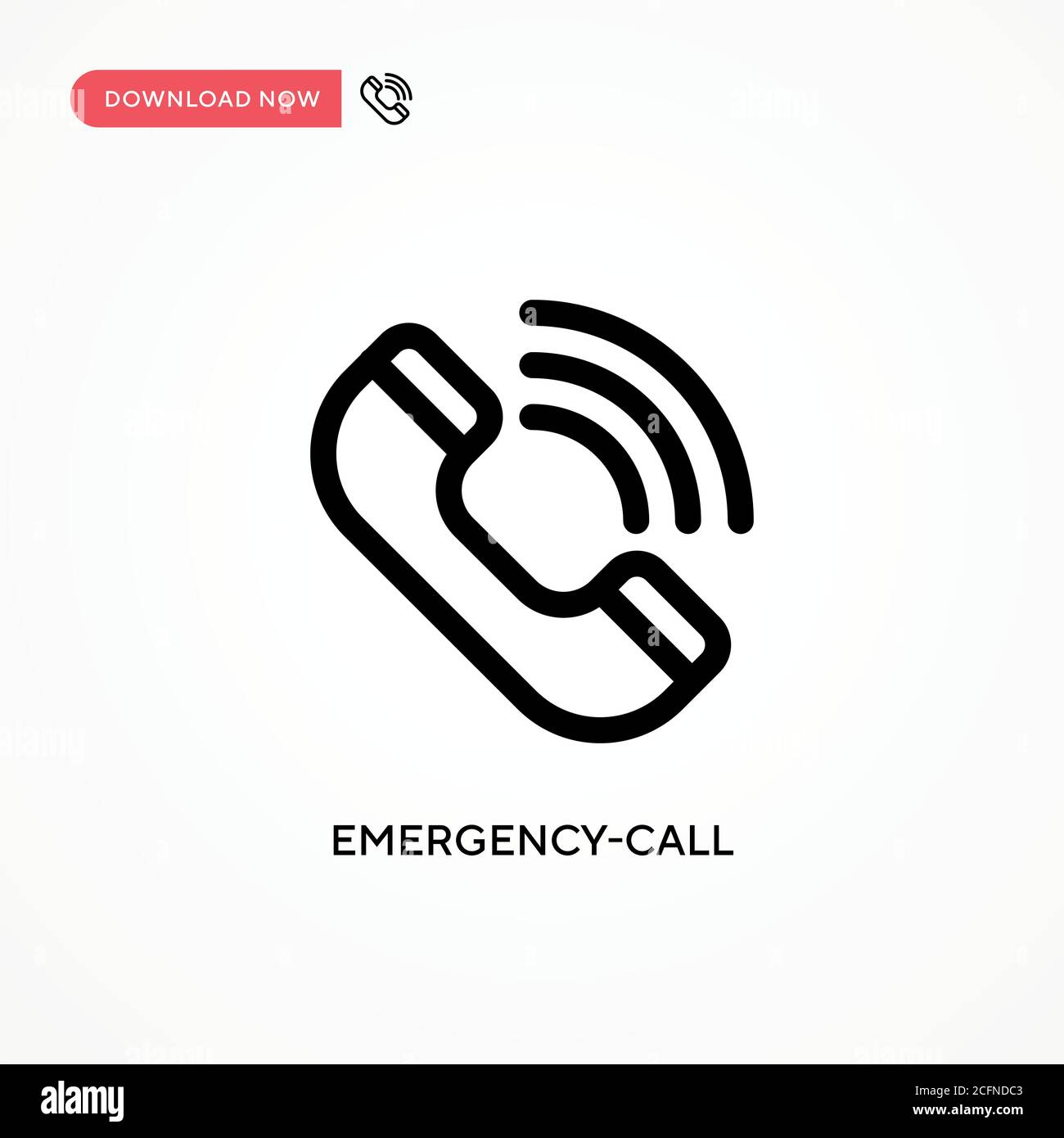 Emergency-call vector icon. Modern, simple flat vector illustration for ...