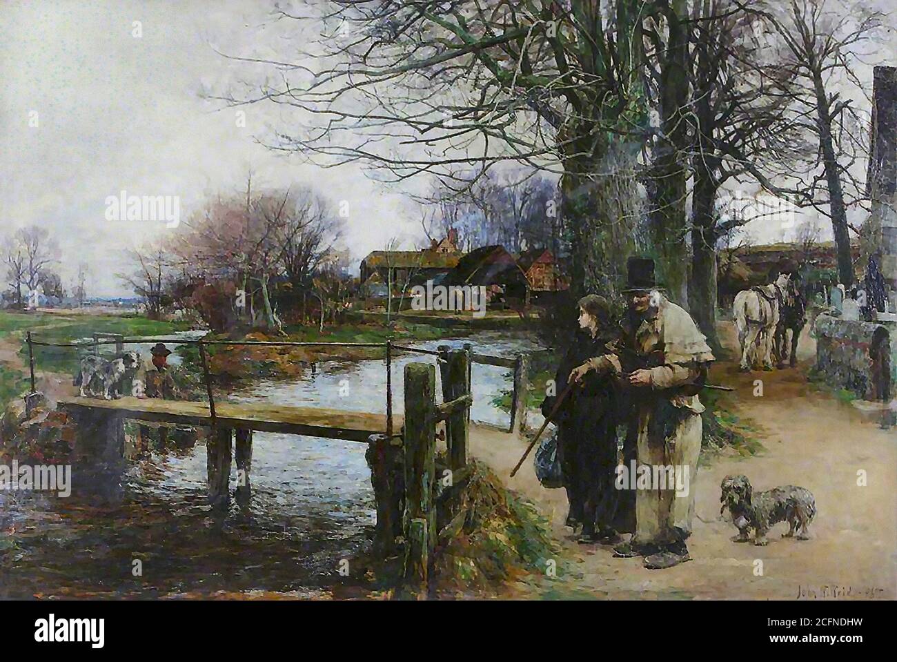 Reid John Robertson - the Blind Fiddler - British School - 19th Century ...