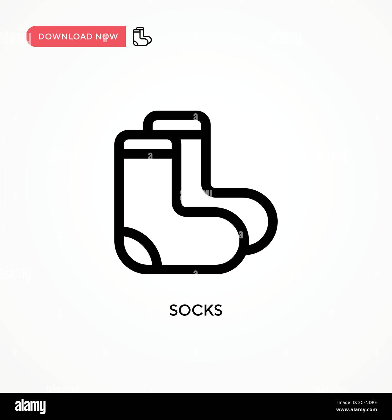 Socks vector icon. Modern, simple flat vector illustration for web site ...