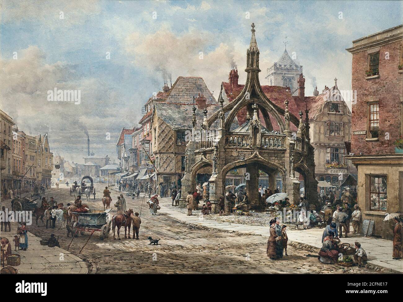 Salisbury poultry cross painting hi-res stock photography and images ...