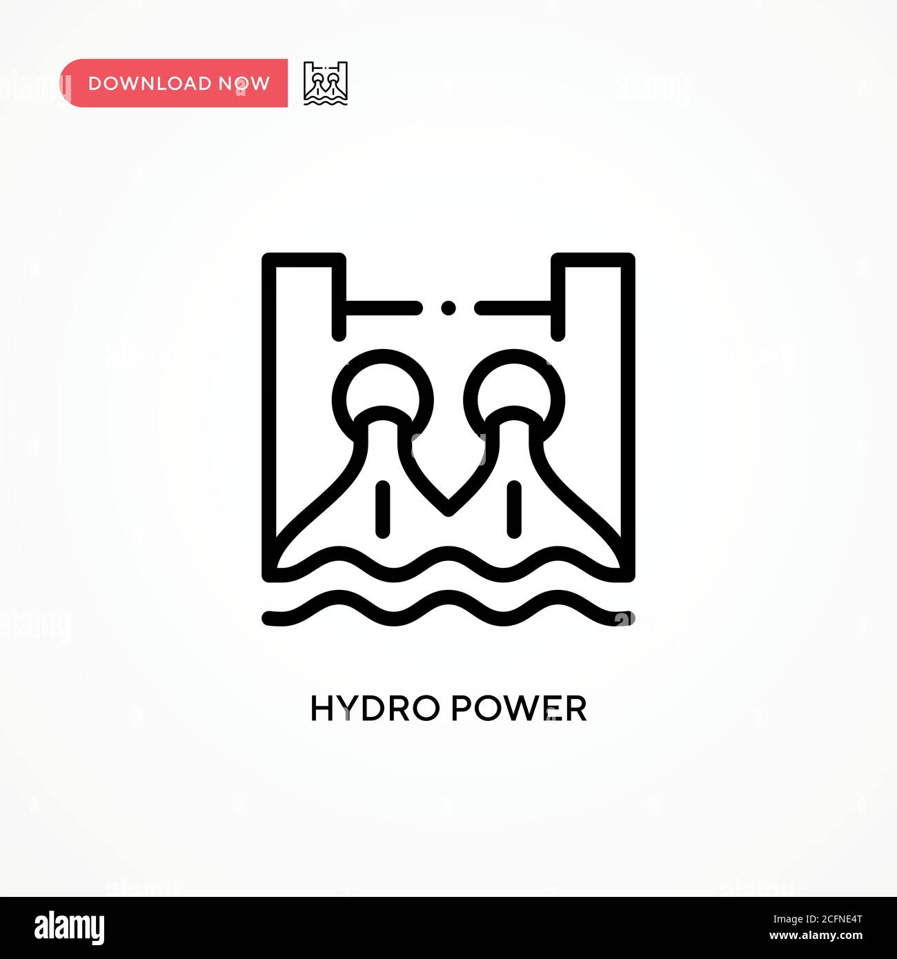 Construction site hydro power plant Stock Vector Images - Alamy