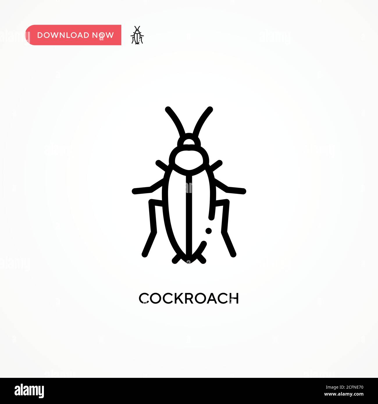 Cockroach vector icon. Modern, simple flat vector illustration for web ...