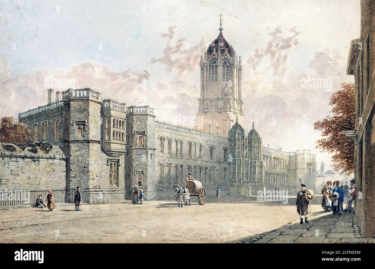 Oxford painting christ church college hi-res stock photography and ...