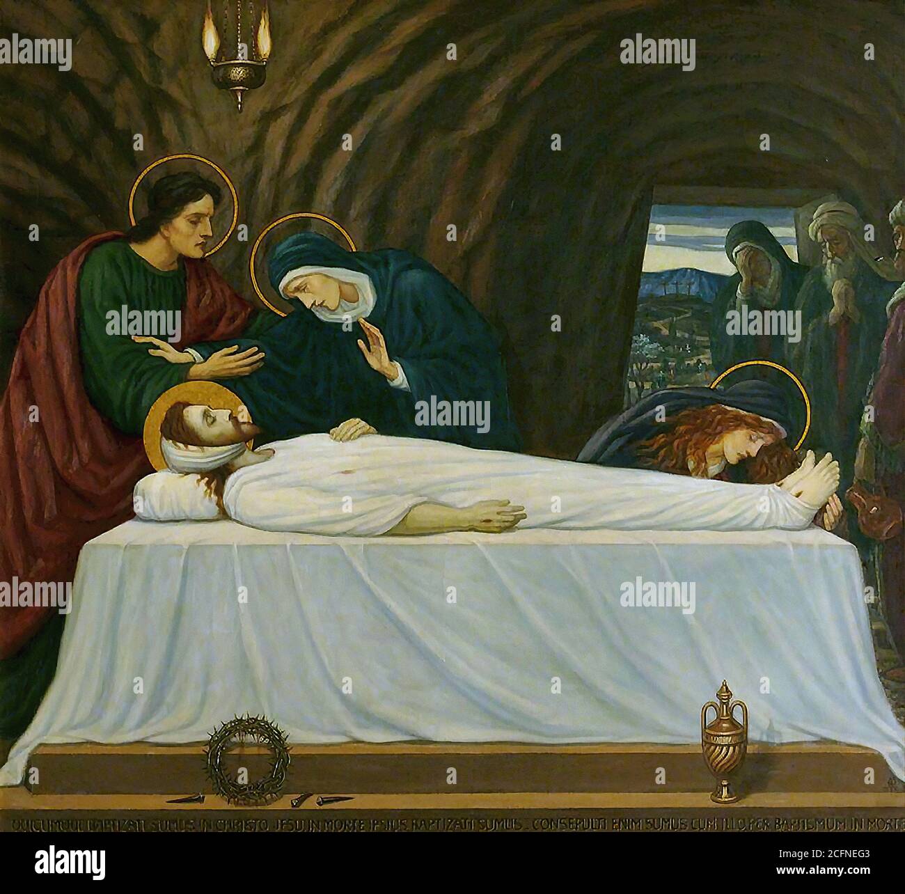 Prynne Edward Arthur Fellowes - Jesus Is Laid in the Tomb - British ...