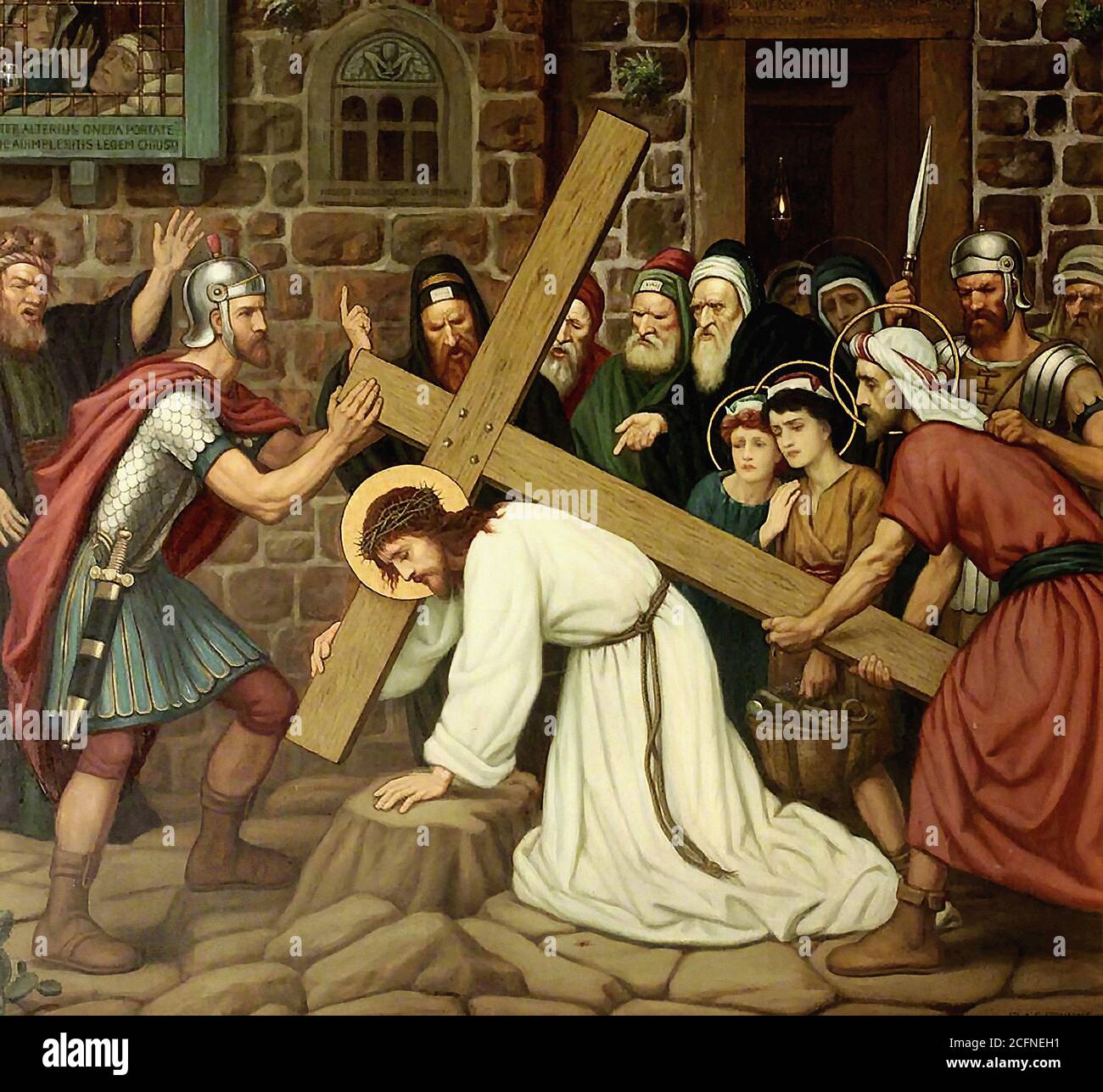 Prynne Edward Arthur Fellowes - Simon Helps to Bear the Cross - British ...