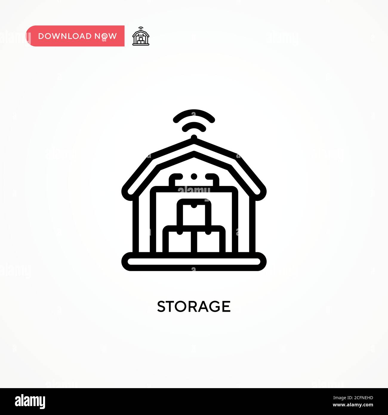 Storage vector icon. Modern, simple flat vector illustration for web ...