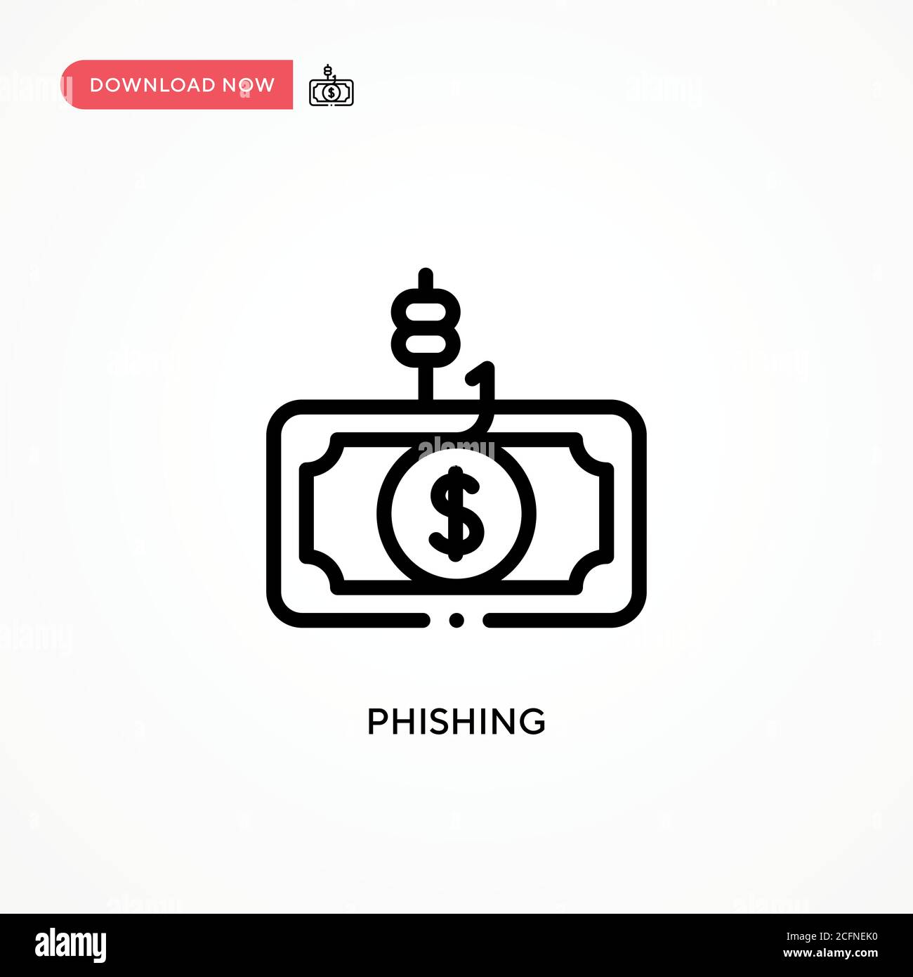 Phishing vector icon. Modern, simple flat vector illustration for web ...