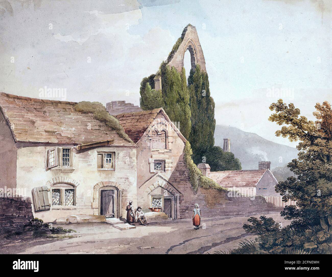 Tintern Abbey Painting High Resolution Stock Photography and Images - Alamy