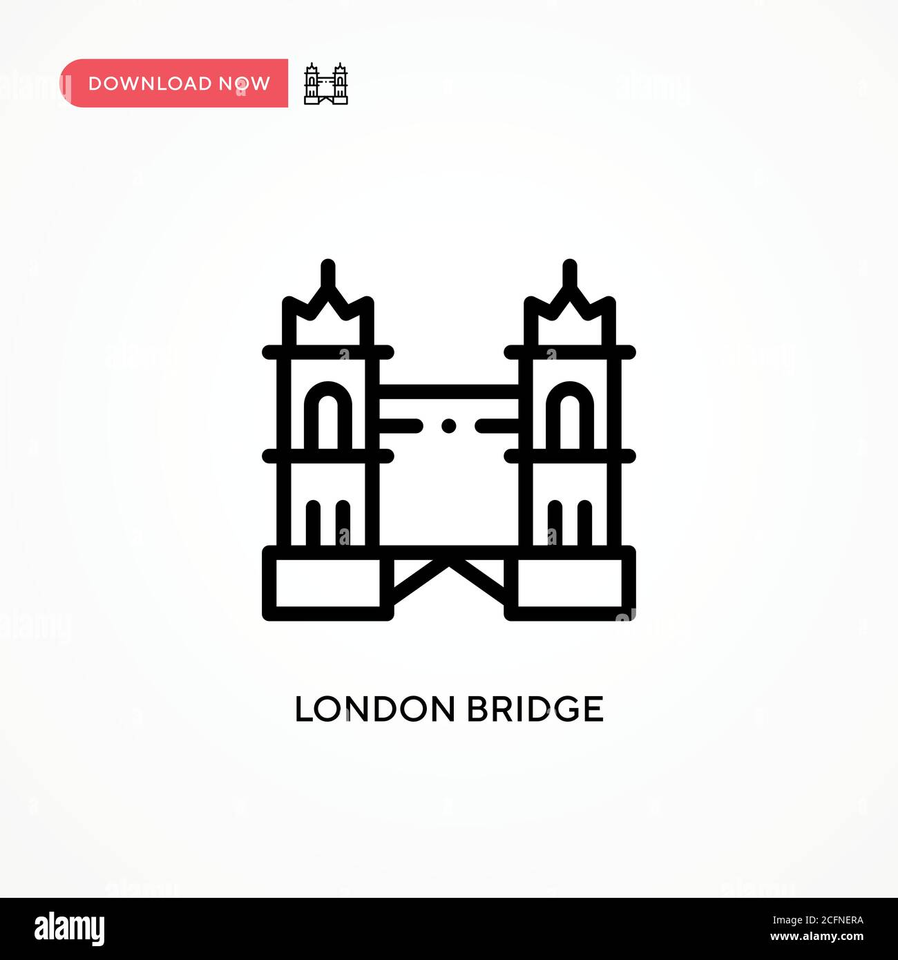 London river thames tower bridge flat panoramic london view Stock ...