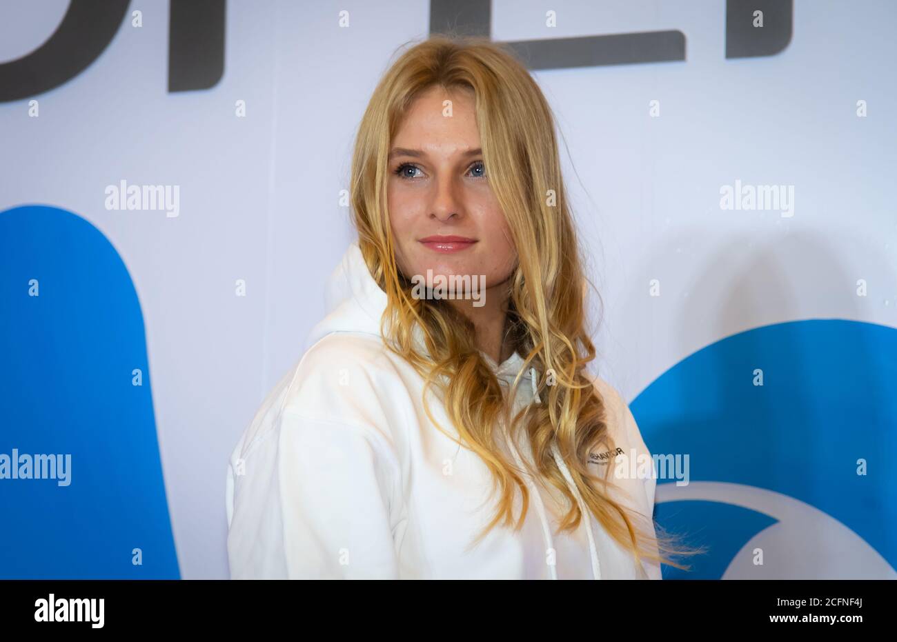 Dayana Yastremska of the Ukraine at the players party of the 2019 ...