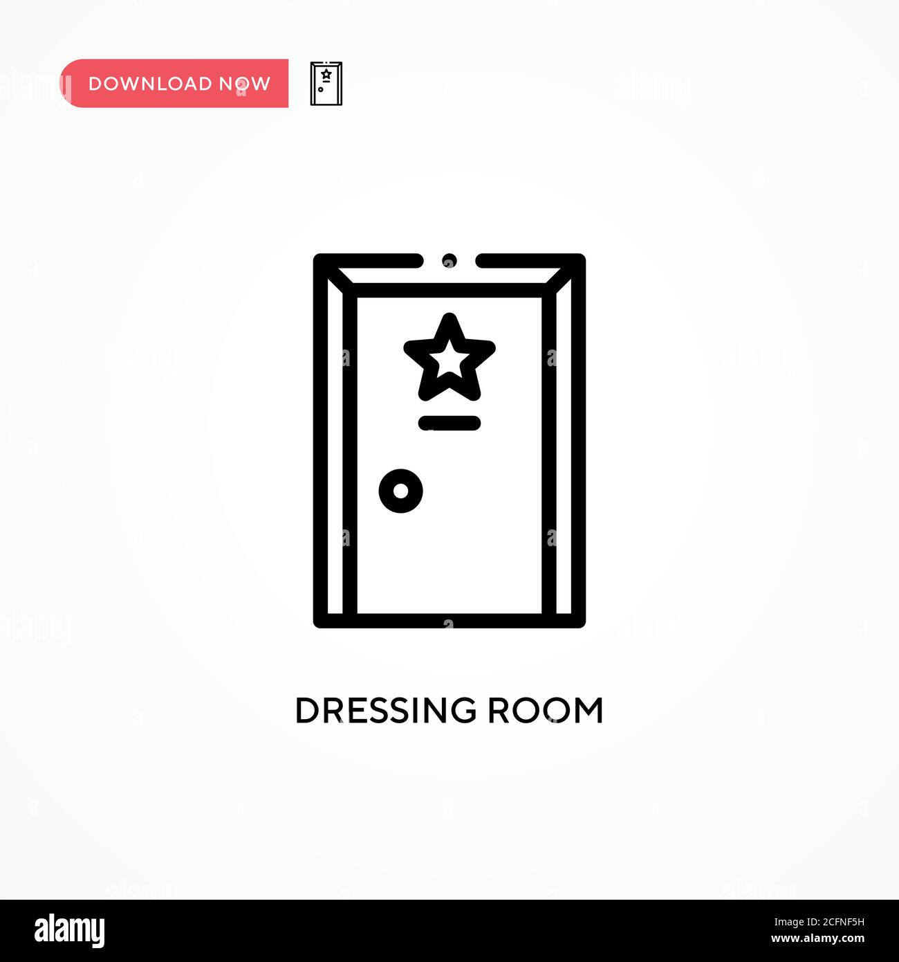 Dressing room vector icon. Modern, simple flat vector illustration for web site or mobile app ...