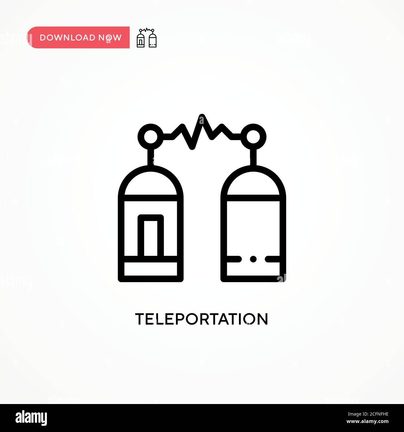 Teleportation icon vector vectors hi-res stock photography and images ...