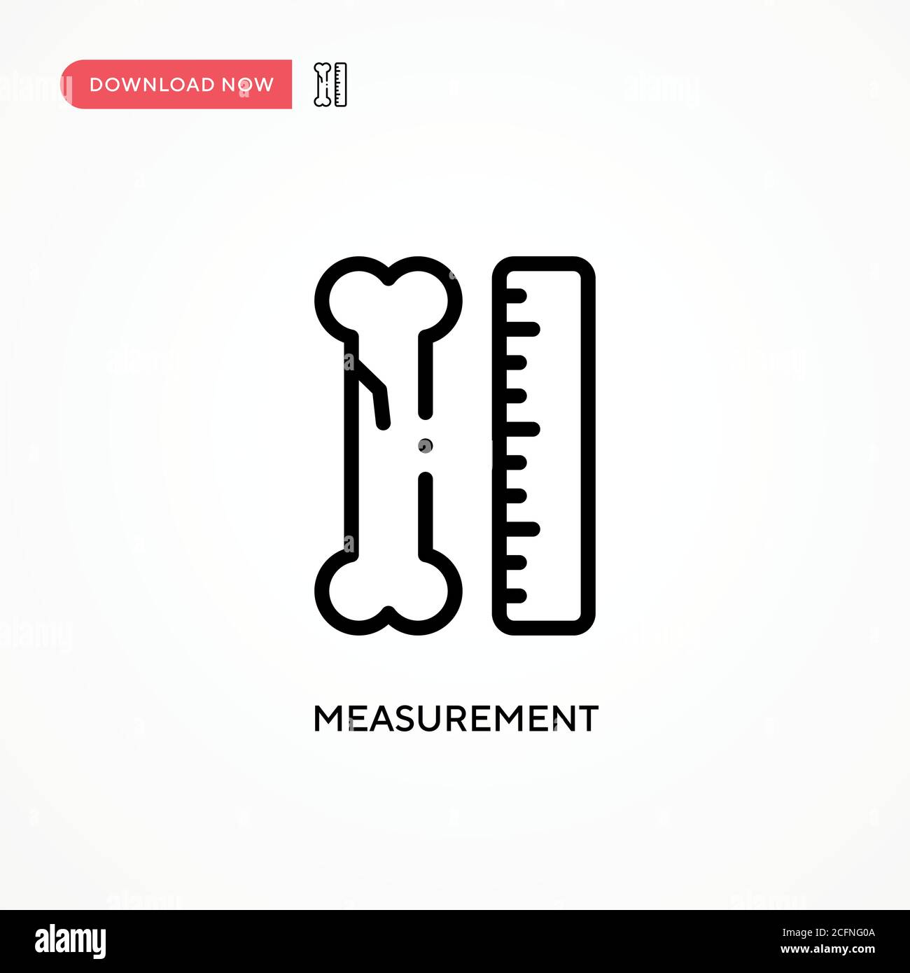 Measurement vector icon. Modern, simple flat vector illustration for ...