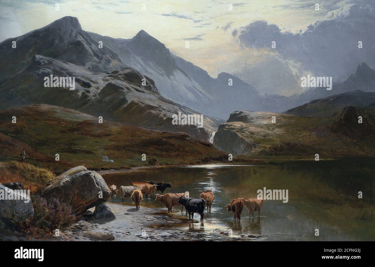 Percy Sidney Richard - Lock Coruisk - British School - 19th Century ...