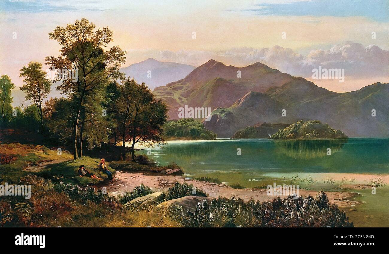 Percy Sidney Richard - Loch Katrine 2 - British School - 19th Century ...